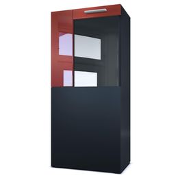 Vladon VITRINE Movie Absetzungen in Bordeaux Hochglanz