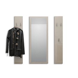 Vladon GARDEROBE Spot Sandgrau Hochglanz