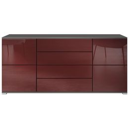 Vladon SIDEBOARD Rova Bordeaux Hochglanz