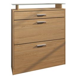 Vladon SCHUHSCHRANK Loret Eiche Skandi