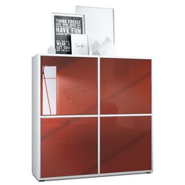 Vladon HIGHBOARD Cuba T&uuml;ren in Bordeaux Hochglanz