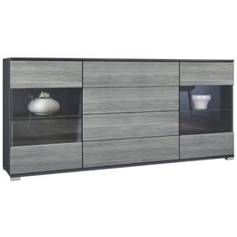 Vladon SIDEBOARD Bari Avola-Anthrazit