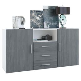Vladon SIDEBOARD Skadu Front in Avola-Anthrazit