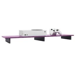 Vladon TVAUFSATZ Game Schwarz matt / Brombeer Hochglanz