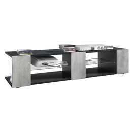 Vladon LOWBOARD Movie Fronten in Beton Oxid Optik