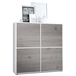 Vladon HIGHBOARD Cuba T&uuml;ren in Eiche Nordic