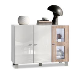 Vladon SIDEBOARD Denjo T&uuml;r in Eiche Nordic