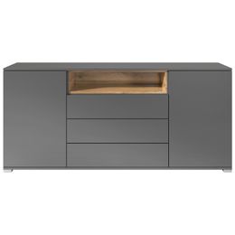 Vladon SIDEBOARD Skadu Eiche Natur