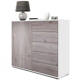 Vladon KOMMODE Ben Front in Eiche Nordic