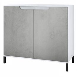 Vladon KOMMODE Sylt Beton Oxid Optik