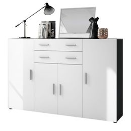 Vladon HIGHBOARD Aron Fronten in Wei&szlig; matt