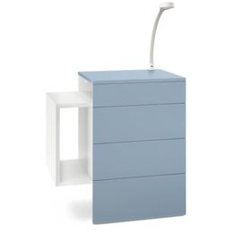 Vladon NACHTTISCH Queens Front in Denim matt