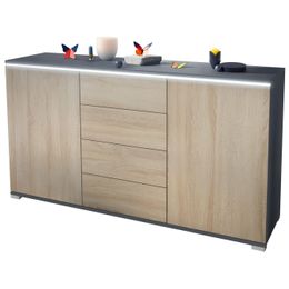 Vladon SIDEBOARD Faro Eiche s&auml;gerau