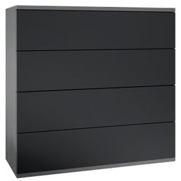 Vladon KOMMODE Pavos Schwarz matt