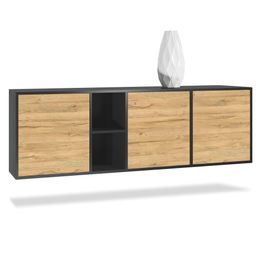 Vladon SIDEBOARD Cuba T&uuml;ren in Eiche Natur