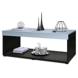 Vladon COUCHTISCH Pure Tischplatte und Blenden in Denim matt
