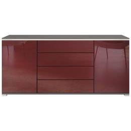 Vladon SIDEBOARD Faro Bordeaux Hochglanz
