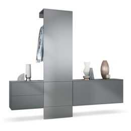 Vladon GARDEROBE Carlton Paneel in Graphit Seidenmatt