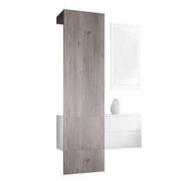 Vladon GARDEROBE Carlton Paneel in Eiche Nordic