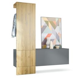 Vladon GARDEROBE Carlton Paneel in Eiche Nature