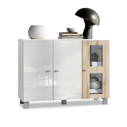Vladon SIDEBOARD Denjo T&uuml;r in Eiche s&auml;gerau