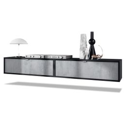 Vladon LOWBOARD Lana Fronten in Beton Oxid Optik
