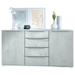 Vladon SIDEBOARD Porto Beton Oxid Optik