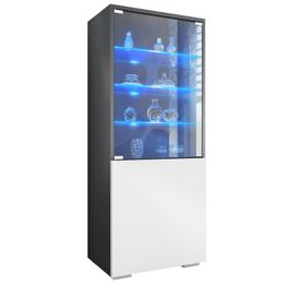 Vladon VITRINE Granada Wei&szlig; matt