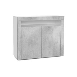 Vladon KOMMODE Valencia Beton Oxid Optik / Beton Oxid Optik