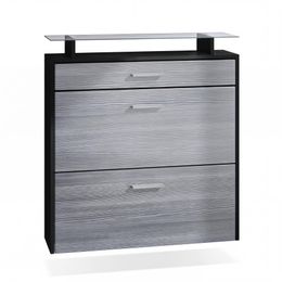 Vladon SCHUHSCHRANK Malea Front in Avola-Anthrazit