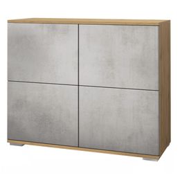 Vladon KOMMODE Rova Beton Oxid Optik