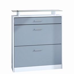 Vladon SCHUHSCHRANK Loret Front in Denim