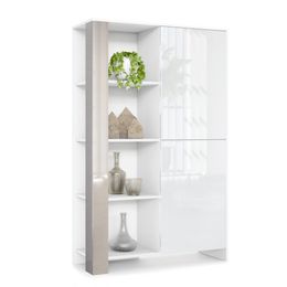 Vladon HIGHBOARD Canto Sandgrau Hochglanz