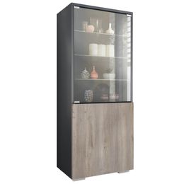 Vladon VITRINE Granada Eiche Nordic