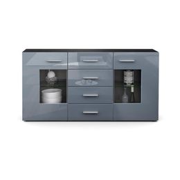 Vladon SIDEBOARD Noah Grau Hochglanz