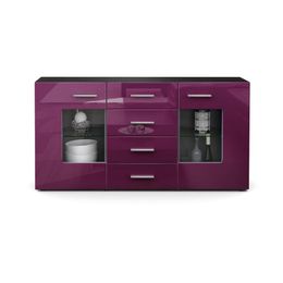 Vladon SIDEBOARD Noah Brombeer Hochglanz