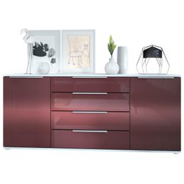Vladon SIDEBOARD Porto Bordeaux Hochglanz