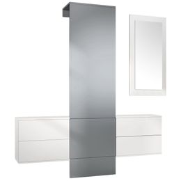 Vladon GARDEROBE Carlton Paneel in Graphit Seidenmatt