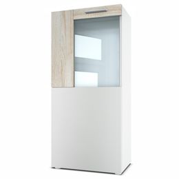 Vladon VITRINE Movie Absetzungen in Eiche-s&auml;gerau