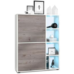 Vladon HIGHBOARD Cuba T&uuml;ren in Eiche Nordic