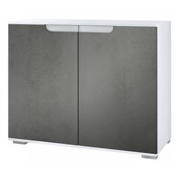 Vladon KOMMODE Sylt Beton Dunkel Optik