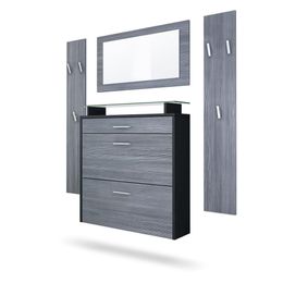Vladon GARDEROBE Malea Front in Avola-Anthrazit