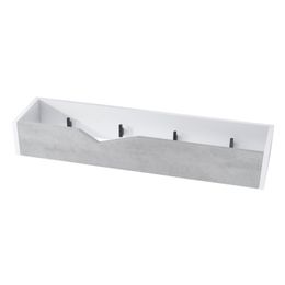 Vladon GARDEROBENPANEEL Kolmio Beton Oxid Optik