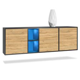Vladon SIDEBOARD Cuba T&uuml;ren in Eiche Natur