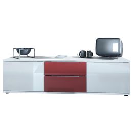 Vladon LOWBOARD Linio Bordeaux Hochglanz
