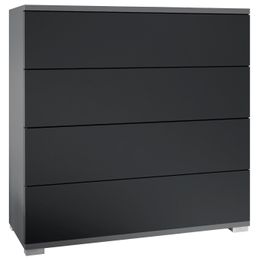 Vladon KOMMODE Pavos Schwarz matt