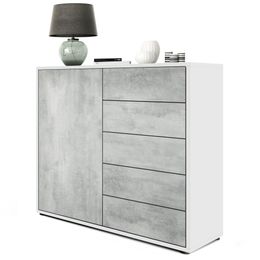 Vladon KOMMODE Ben Front in Beton Oxid Optik