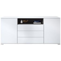 Vladon SIDEBOARD Skadu Schwarz matt