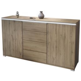 Vladon SIDEBOARD Faro Eiche Evoke