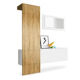 Vladon GARDEROBE Carlton Paneel in Eiche Nature